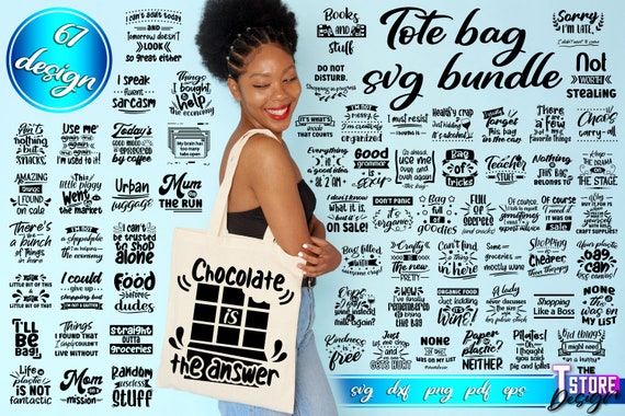 Tote Bag SVG Bundle Shopping Bag Design Funny Design - Etsy UK