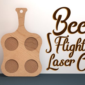 Beer Flights Laser Cut | Alcohol SVG Design | Laser Cut Files - Etsy