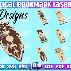 Bookmark Laser Cut Mega Bundle SVG | Bookmark CNC Files | Book Lover ...