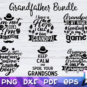 Grandpa SVG Bundle | Grandparents SVG Bundle | Grandfather SVG - Etsy