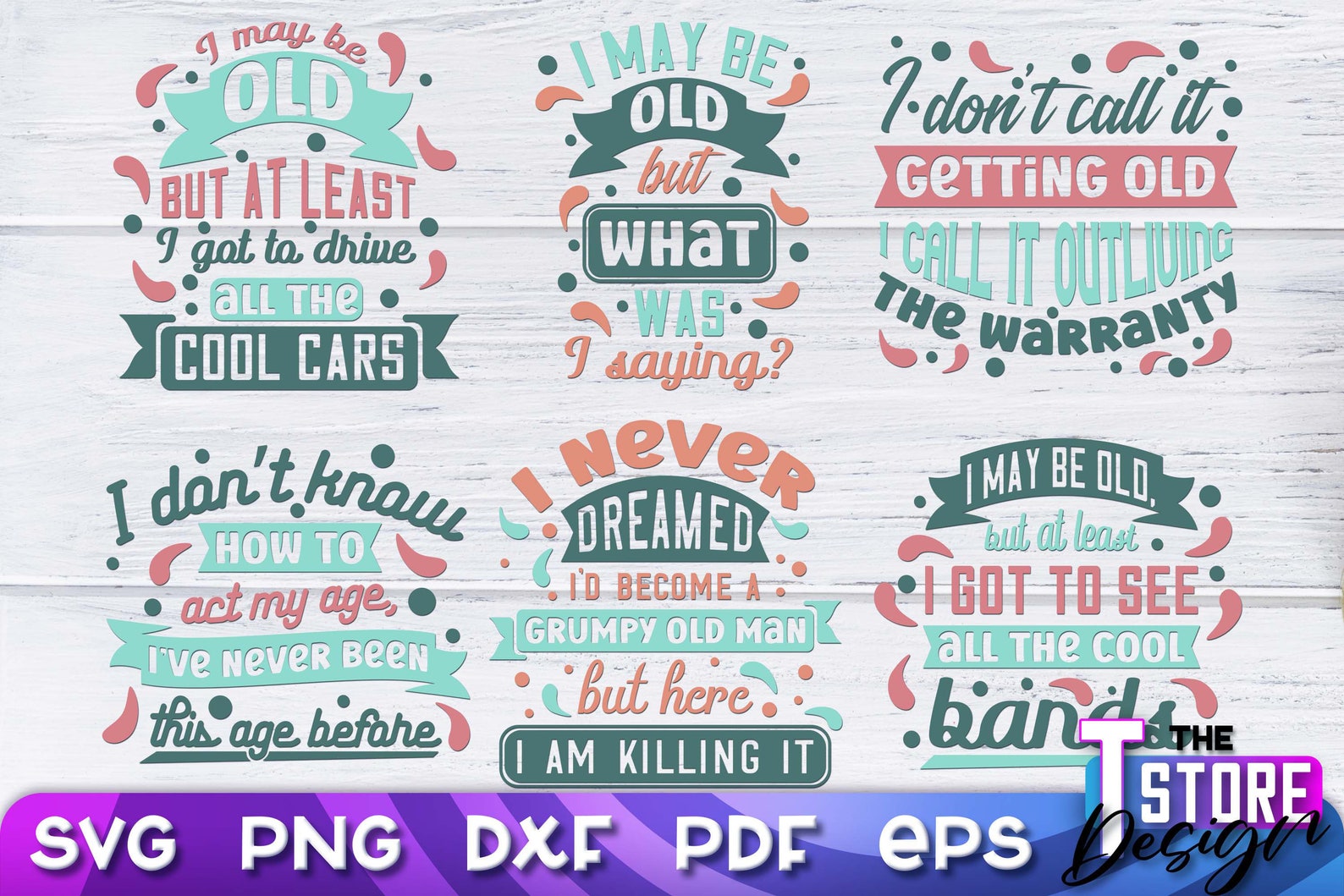 Getting Olders SVG Bundle Getting Old Funny Quotes V. 1 - Etsy