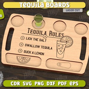 Tequila Shot Boards Laser Cut Bundle, Tequila Shot Tray, Tequila Flight ...