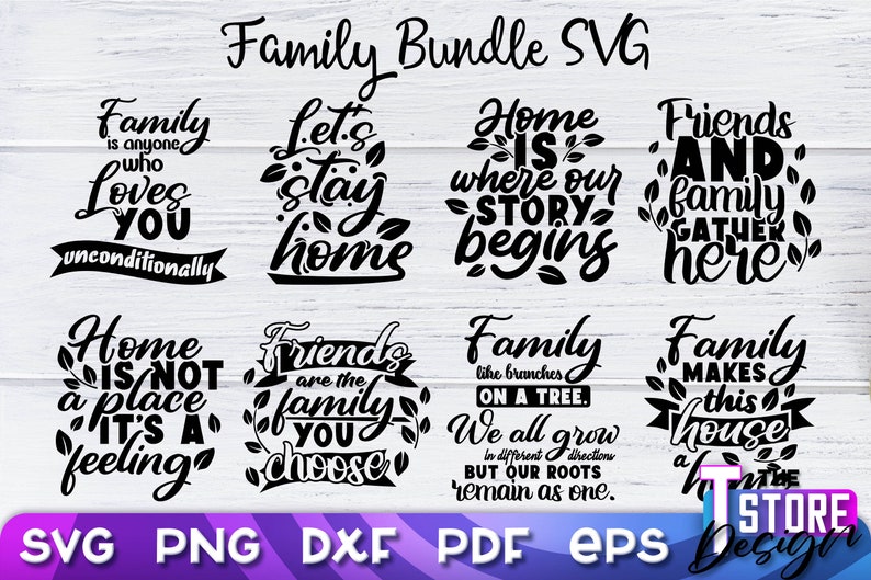 Family SVG Bundle Family Sayings Family Quotes SVG - Etsy