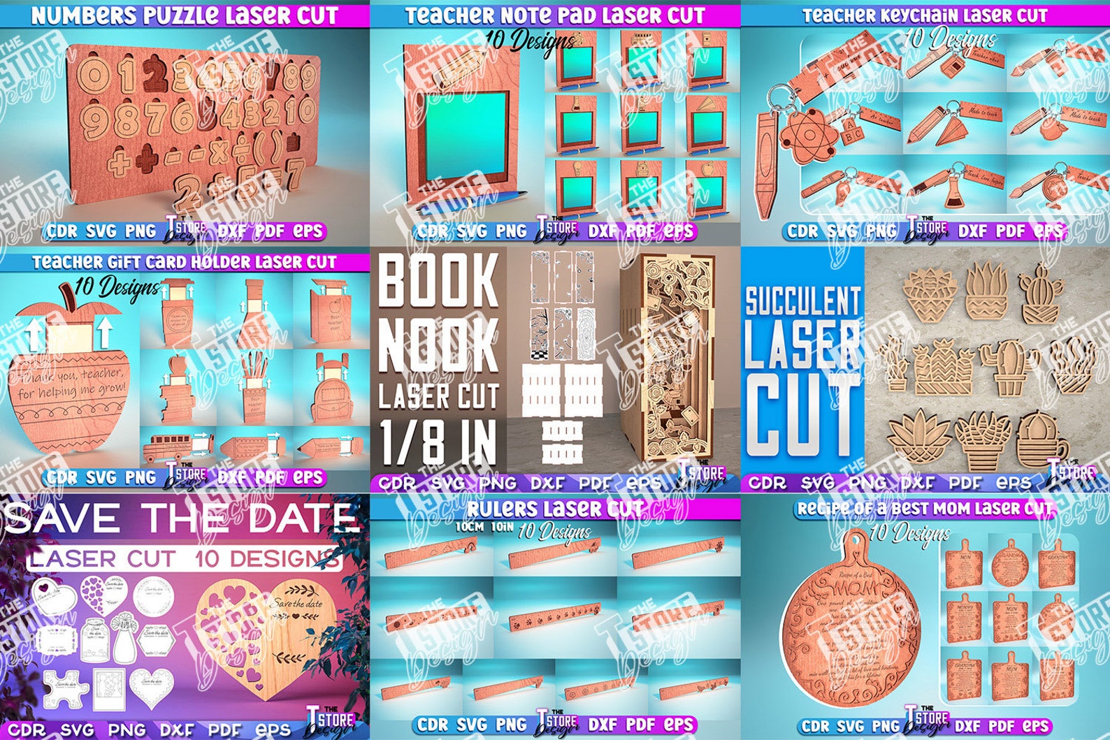 Mega Laser Cut Bundle SVG CNC Files Engraving SVG - Etsy Australia