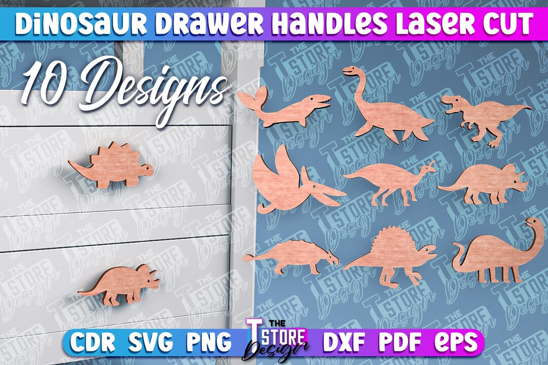 Dinosaur Drawer Handles | Dino Drawer Knobs | Dinosaur Drawer Handles ...