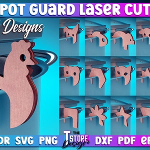 Pot Guard Laser Cut SVG Bundle | Pot Guard SVG Design | Laser Cut Files ...