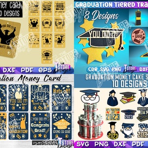 Graduation Mega Bundle | Mega Grad SVG Bundle | Class of 2024 Laser Cut ...
