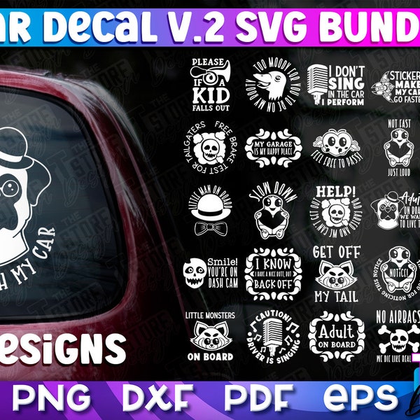 Car Decals Svg - Etsy