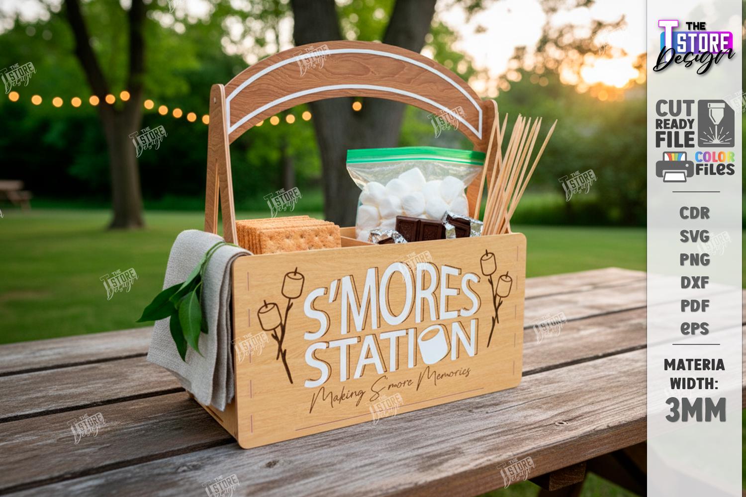 3d S'mores Station Boxes Laser Cut Bundle, Personalized Smores Gift Box ...