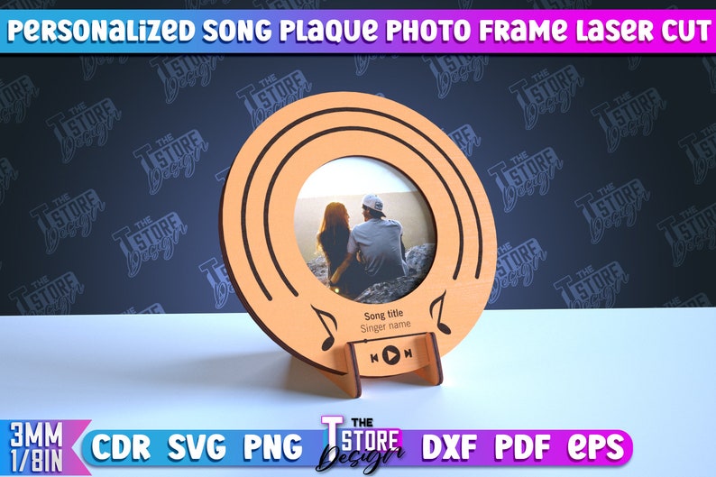 3D Personalized Song Plaque Photo Frames, Custom Spotify Playlist ...