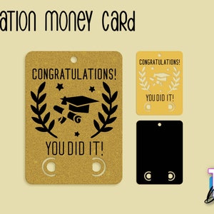 Graduation Money Card SVG Bundle | Grad Money Holder SVG Design | Paper ...