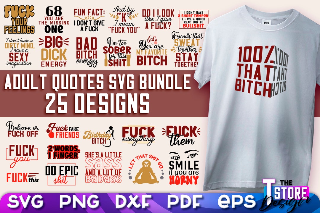 Adult Quotes SVG Bundle | Sarcastic SVG Design | Adult SVG Design V.1 ...