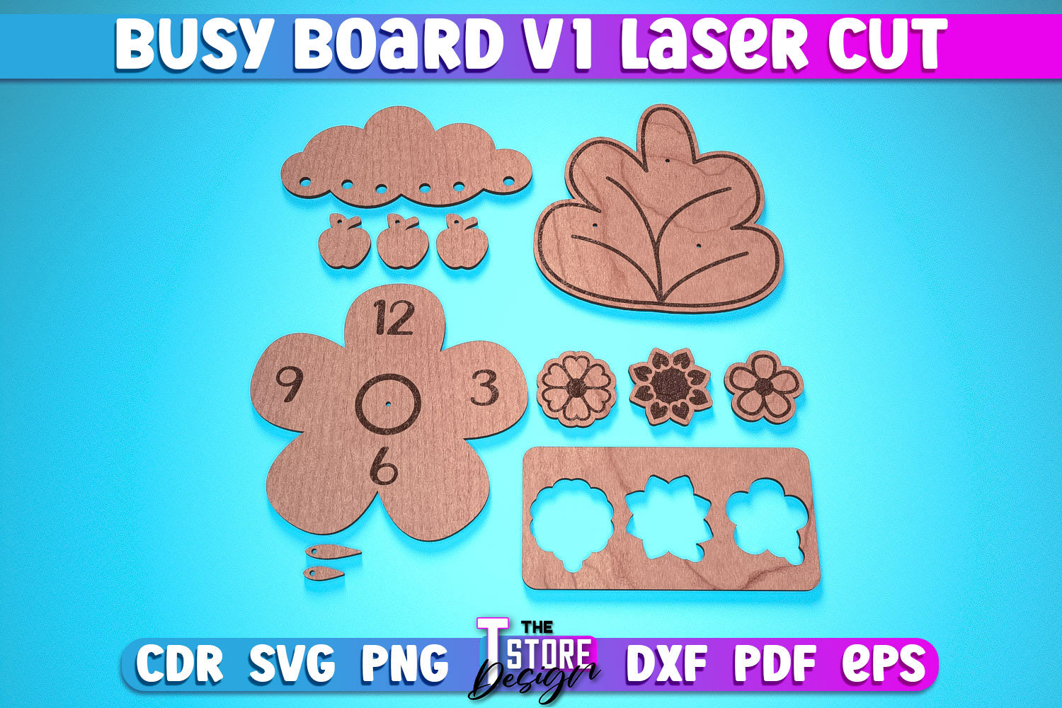 Busy Board Laser Cut Bundle | Baby Gamer Laser Design | Laser Cut SVG ...