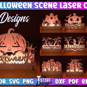 Halloween Huge Laser Cut Mega Bundle | Halloween CNC Files | Spooky ...