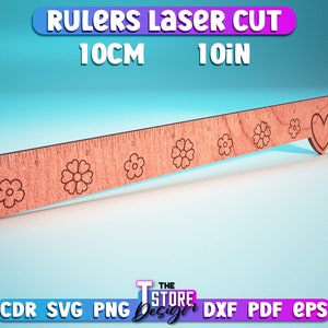 Rulers Laser Cut SVG Bundle Kids Rulers SVG Design Laser Cut Files - Etsy