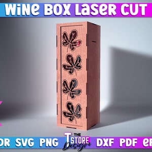 Wine Box Laser Cut SVG Bundle | Wine Laser SVG Design | CNC Files - Etsy