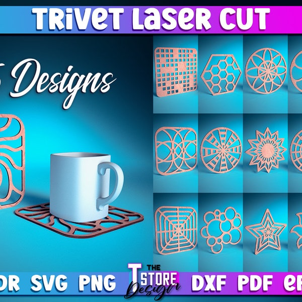 Cnc Trivet Svg - Etsy