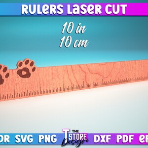 Rulers Laser Cut SVG Bundle | Kids Rulers SVG Design | Laser Cut Files ...