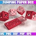 Jumping Paper Box SVG Bundle | Paper Crafts |pop up Gift Box SVG ...