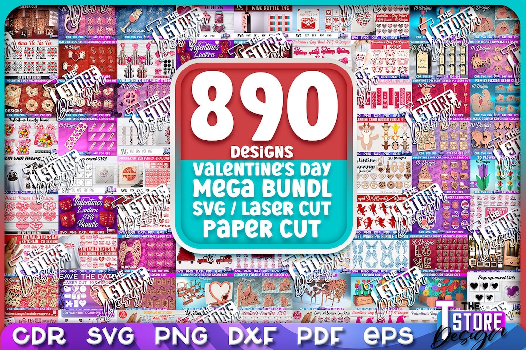 Super Huge Valentine's Mega Bundle | Mega Valentine's Day Laser Bundle ...