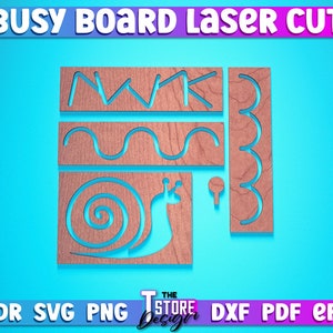 Busy Board Laser Cut Bundle | Baby Gamer Laser Design | Laser Cut SVG ...