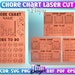 Chore Chart Laser Cut SVG Bundle | Chore Chart SVG Design | Laser Cut ...