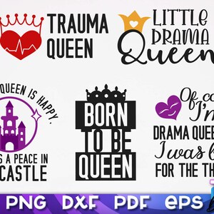 Queen SVG Bundle Funny Quotes SVG Design Queen Quotes SVG - Etsy