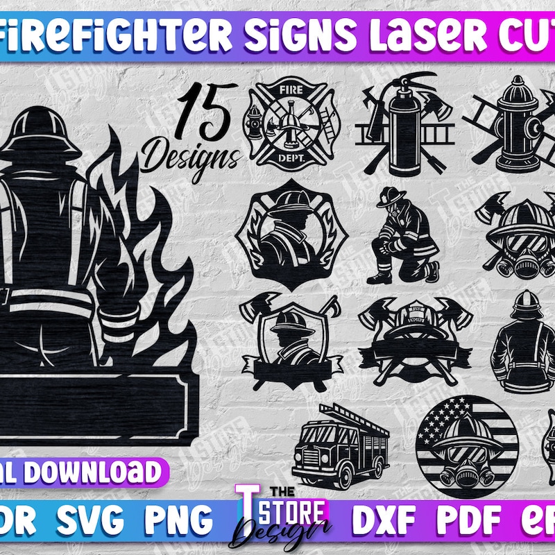 Firefighter Sign - Etsy