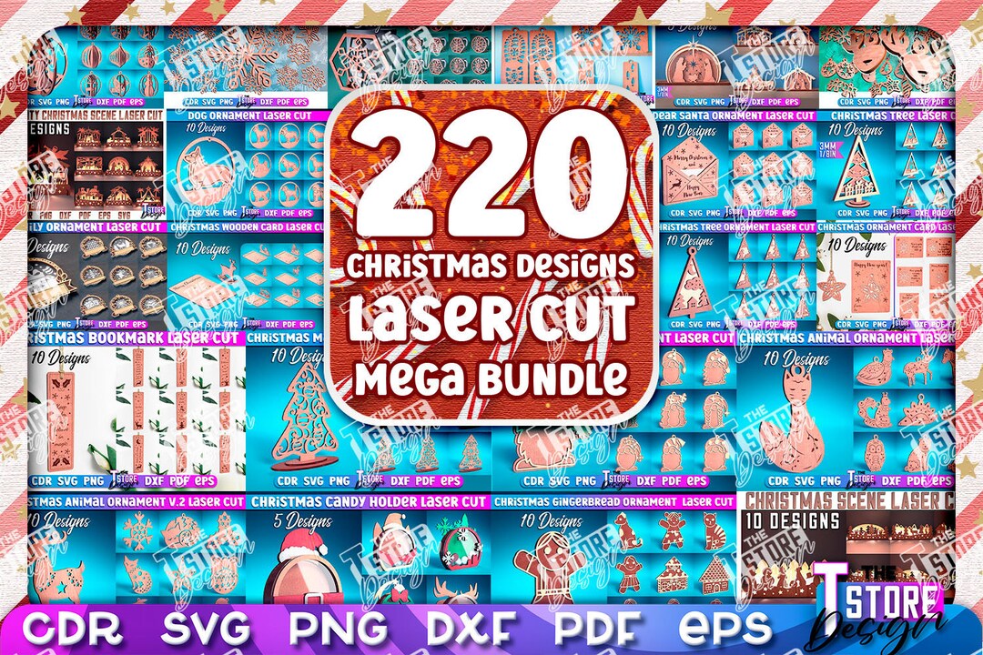 Christmas Laser Cut Mega Bundle | Winter Mega CNC Files | Christmas ...