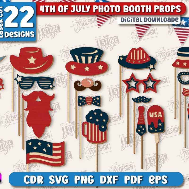 4th of July Photo Props - Etsy