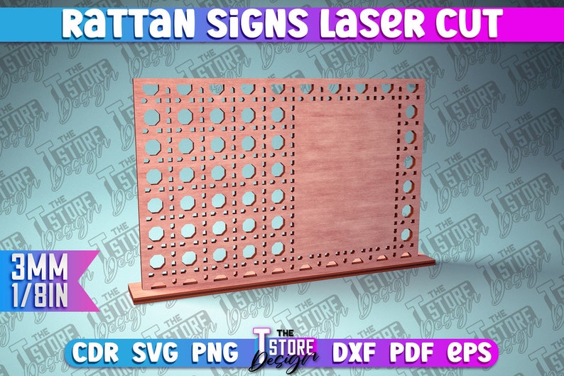 Rattan Signs Laser Cut Bundle | Rattan Home Laser Design | Rattan ...