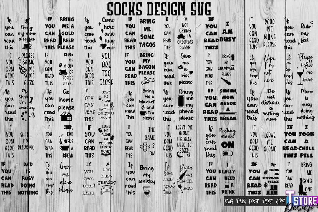Socks Quotes SVG Bundle | Socks Design | Funny Quotes SVG Design V.1 - Etsy