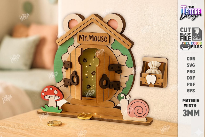 3d Tooth Fairy Door Laser Cut Bundle, Fairytale Door, Tooth Fairy House ...