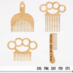 Beard Combs Laser Cut | Beard SVG Design | Laser Cut Files - Etsy
