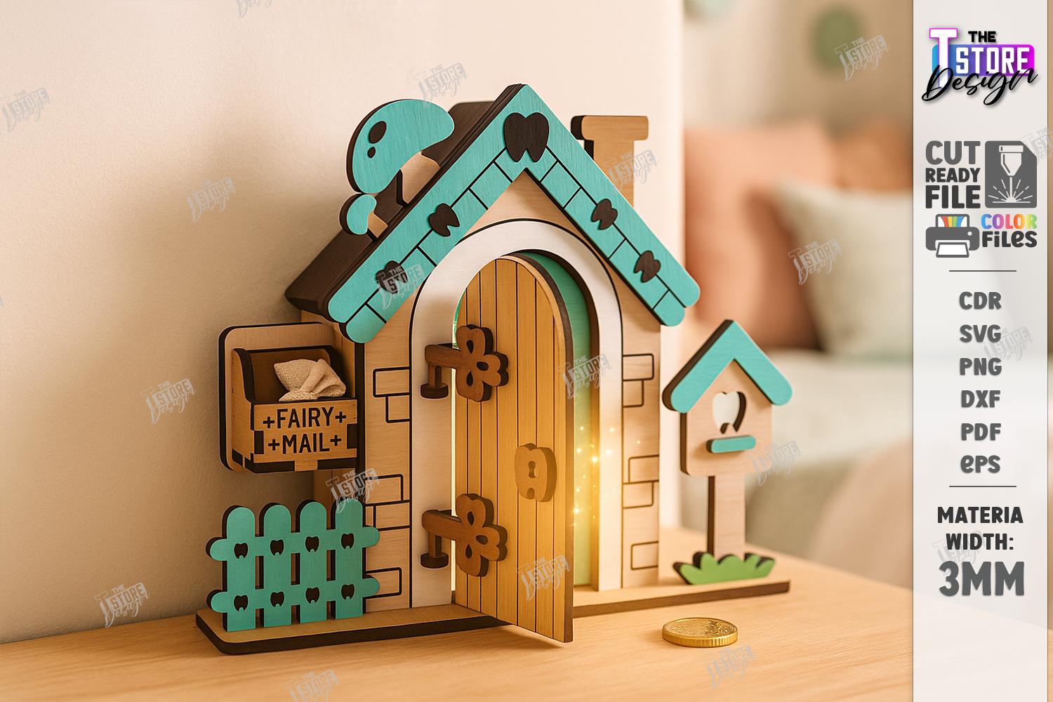3d Tooth Fairy Door Laser Cut Bundle, Fairytale Door, Tooth Fairy House ...