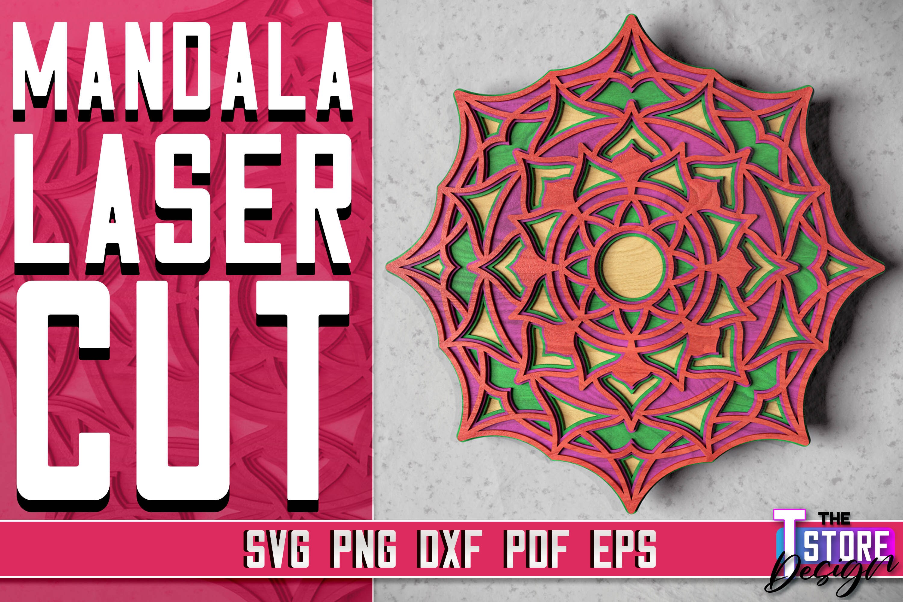 Mandala Laser Cut Mandala SVG Design Laser Cut Files - Etsy