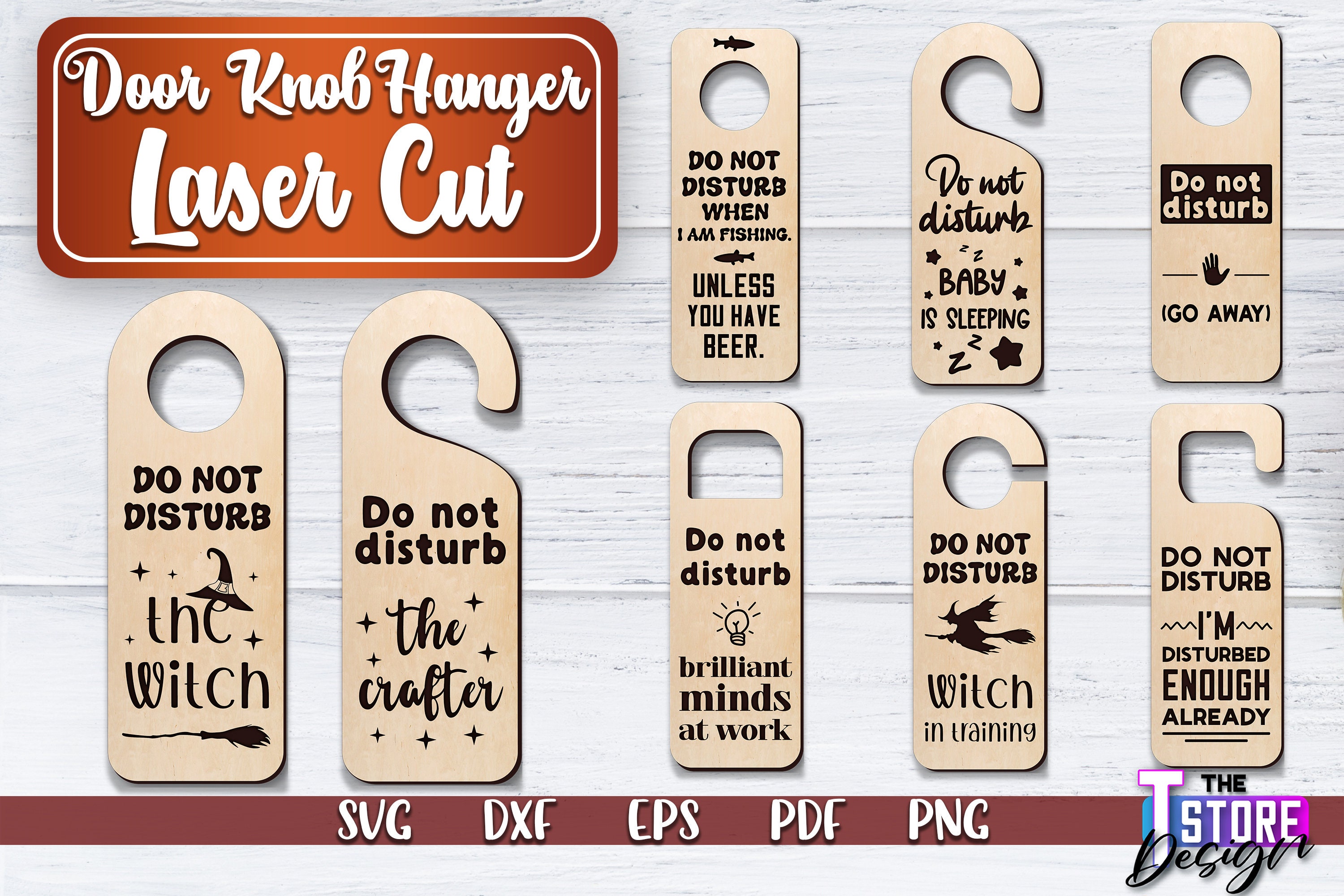 Door Knob Hanger Laser Cut SVG Bundle Door Knob Design - Etsy