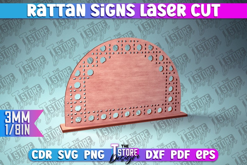 Rattan Signs Laser Cut Bundle | Rattan Home Laser Design | Rattan ...
