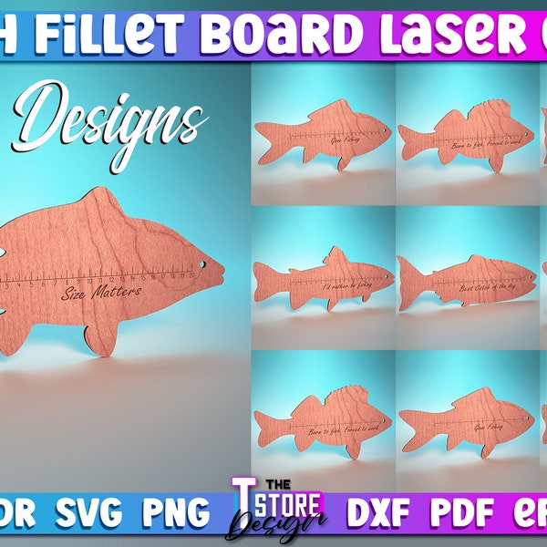 Laser Design Fish Bundle - Etsy