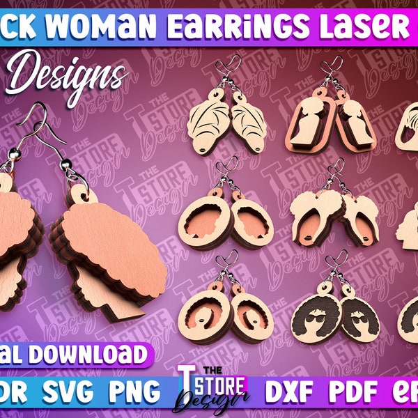 Afro Earrings - Etsy