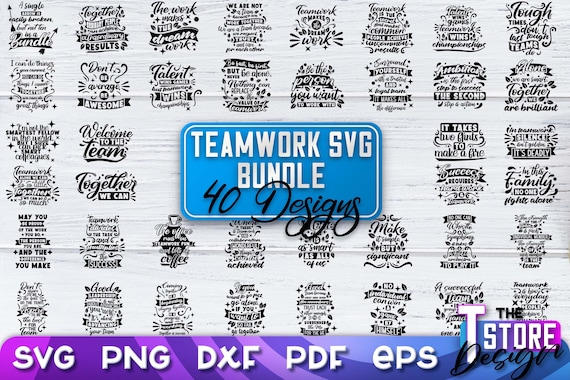 Teamwork Quotes SVG Bundle Leadership Svg Team Design - Etsy