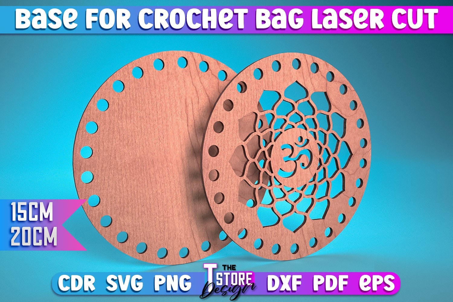 Base for Crochet Laser Cut SVG Bundle | Crochet SVG Design | CNC Files ...