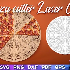 Pizza Cutter Laser Cut | Kitchen SVG Design | Laser Cut Files | Pizza ...