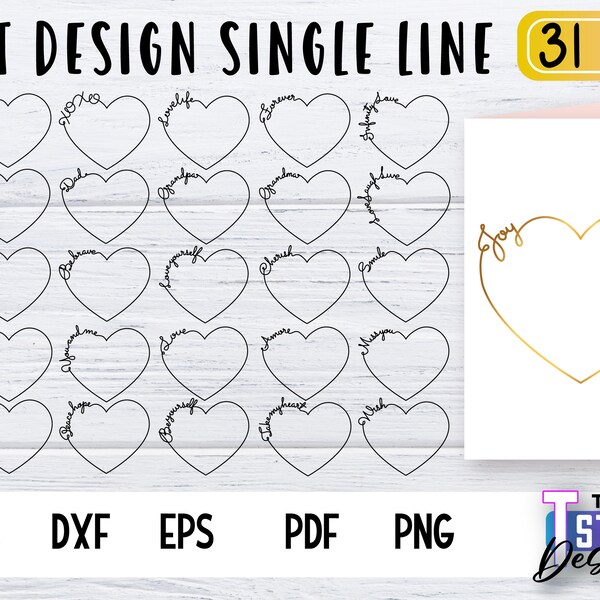 Heart Line Drawing - Etsy