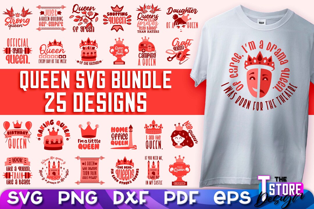 Queen SVG Bundle Funny Quotes SVG Design Queen Quotes SVG Bundle V.2 - Etsy