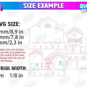 House Key Holder Laser Cut Bundle, House Shaped Key Hangers, Keychain ...