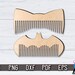 Beard Comb Laser Cut Beard SVG Design Laser Cut Files CNC Files - Etsy