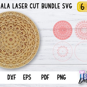 Mandala Laser Cut | Mandala SVG Design | Laser Cut Files - Etsy