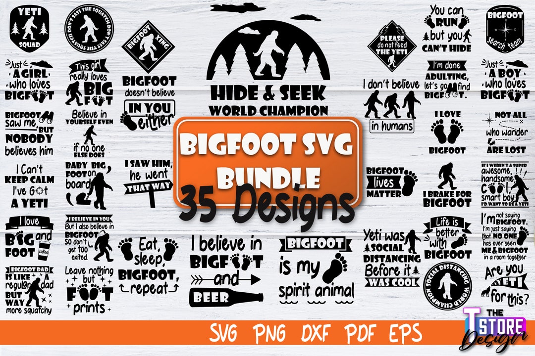 Bigfoot SVG Bundle Bigfoot SVG Funny Saying - Etsy