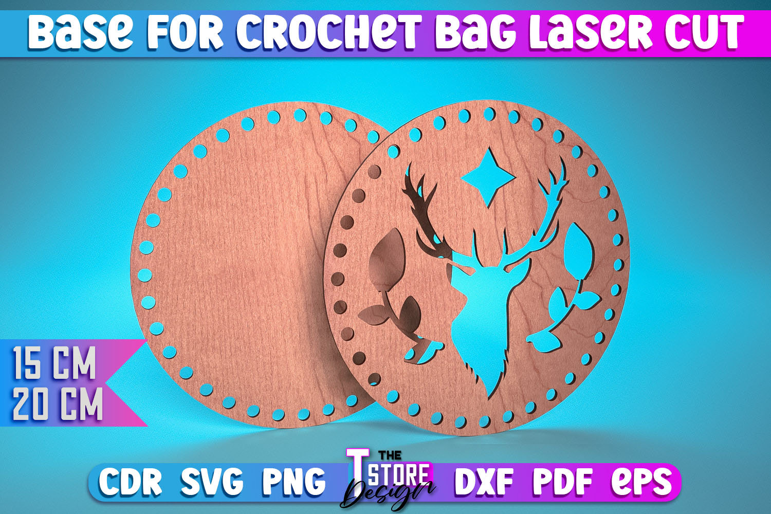 Base for Crochet Laser Cut SVG Bundle | Crochet SVG Design | CNC Files ...